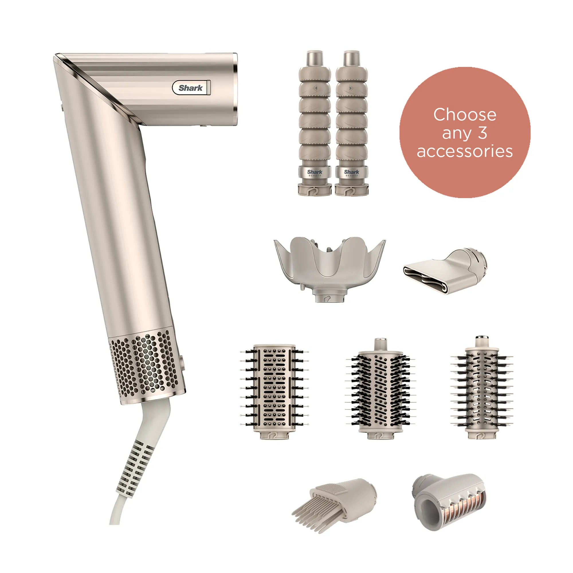 Shark FlexStyle Build Your Own Air Styling Hair Drying System Ston Shark FlexStyle Build Your Own Air Styling Hair Drying System Ston