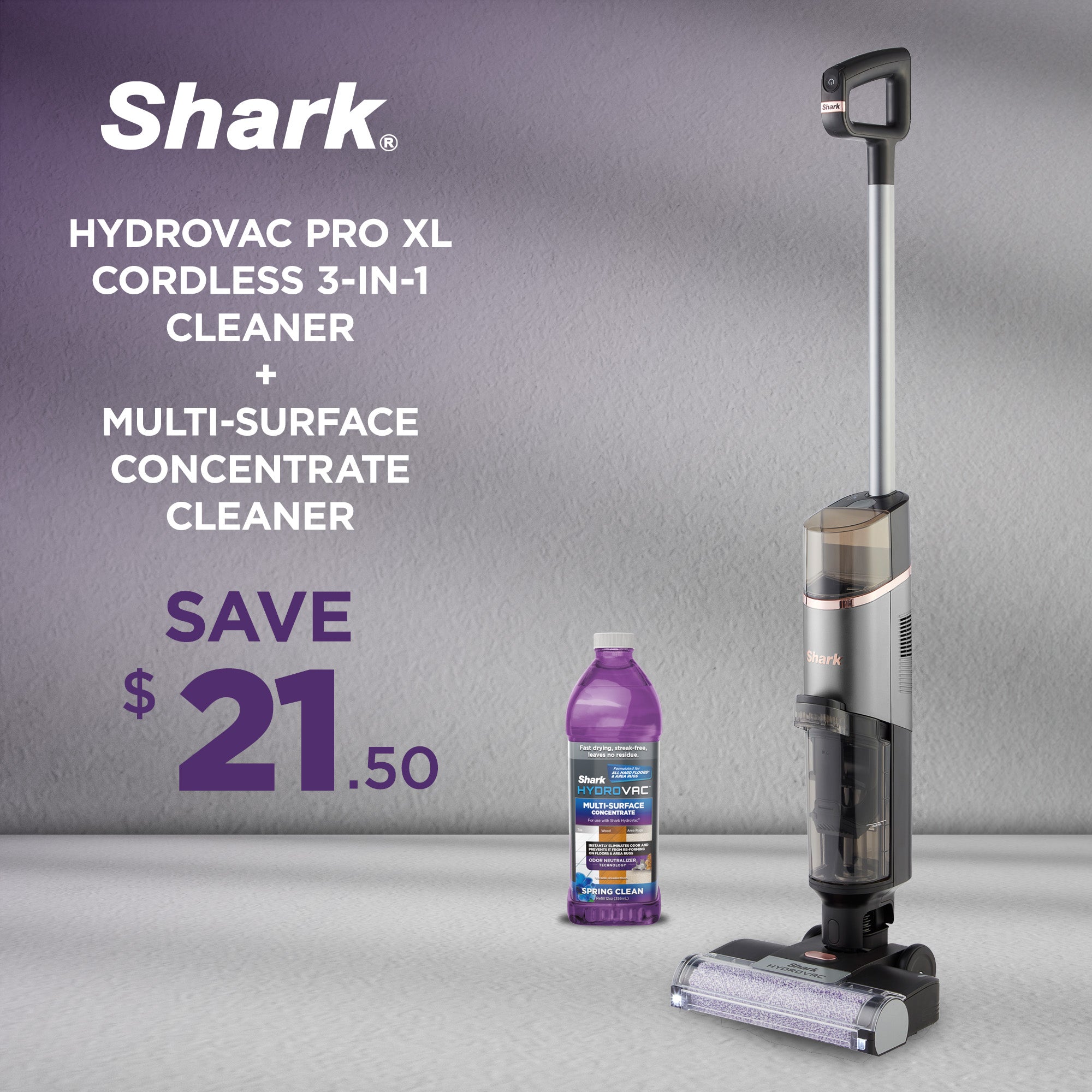 Shark HydroVac Pro XL Cordless 3-in-1 Cleaner PLUS Surface Cleaner ...